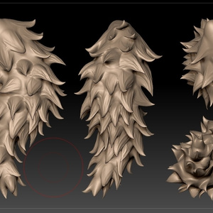 ZBrush_Hair - kudanomo - BOOTH