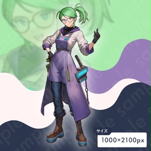 【ミステリー系立ち絵素材】20代女性・私服・スカート・茶髪・差分3種 - 素材POMPACK - BOOTH