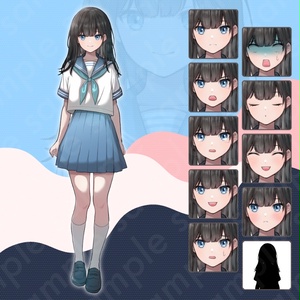 【ペン画立ち絵素材】SF系・近未来の装備キャラクター男女6人セット・ファンタジー - 素材POMPACK - BOOTH