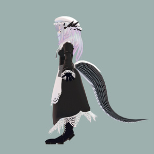 VRChat想定モデル シロオリヒメ【shiro orihime ~白澱姫~ 】 - なまもの錬金工房 - BOOTH