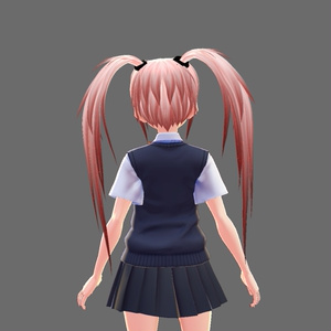Red Asymmetrical Bob Hair Preset - sevonia - BOOTH