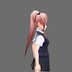 Red Asymmetrical Bob Hair Preset - sevonia - BOOTH