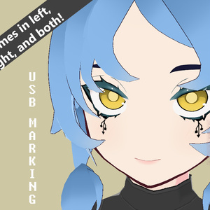 Vroid Asset + Texture - Equalizer Visor - Rune Mischief - BOOTH