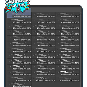 CSP用SAI風ブラシセット - 笔策丹青 - BOOTH