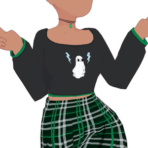 FREE Red Plaid Pants Texture for VRoid Avatars - Fuziun's VRoid Shop ...