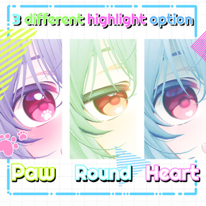 [シフォン] Chiffon Maru Eye Texture & Makeup - Rokushini - BOOTH