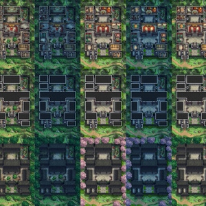 山の温泉浴場 - TRPG/D&D バトルマップ素材 - DnDungeon - BOOTH