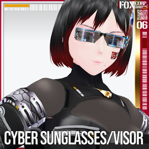 VRoid用 4色展開 サイバー追加パーツセット - Cyber Additional Parts 4Colors - Fox Corp ...