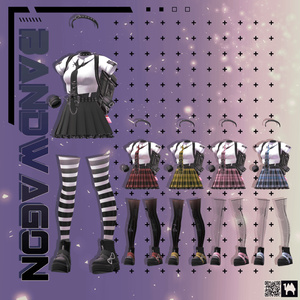 【4アバター対応】 FOCUS 【VRChat向け衣装モデル】 - PINK♡PUDDING - BOOTH