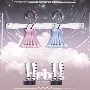 【5アバター対応】♡RIZZ♡【VRChat向け衣装モデル】 - PINK♡PUDDING - BOOTH