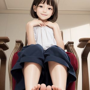 吊りスカートの女の子 - aiaiart - BOOTH