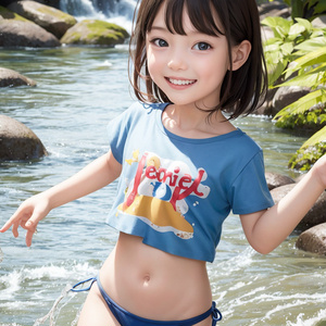 浴衣姿で飴やアイスを舐める女の子 - aiaiart - BOOTH