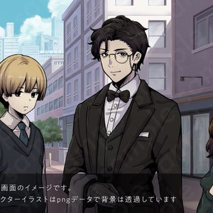 金髪男性来訪者の立ち絵素材｜ペン画調・洋館ミステリー向け - POMPACK Ink - BOOTH