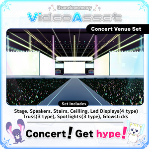 【For VTuber】Concert/live venue background asetts set Vol.2 【MV/OP/distribution screen ...