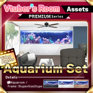 【Free】Vtuber Custom Room Set Vol.1【Background Created by Usanekomemory】 - Usanekomemory-EN- - BOOTH