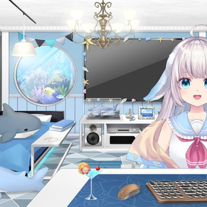 Antique sign board【Vtuber's Room assets】 - Usanekomemory-EN- - BOOTH