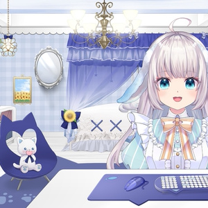 【Free】Vtuber Custom Room Set Vol.1【Background Created by Usanekomemory ...