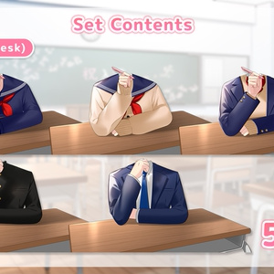 【Free】Vtuber Custom Room Set Vol.1【Background Created by Usanekomemory ...