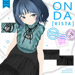 【VRoid】ロングニットマフラー Long knit scarf - αρχη_vroid/アルケー - BOOTH