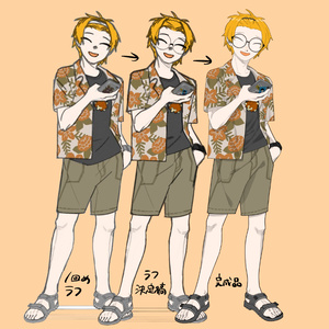 ローブの男 イラスト - nona_deca - BOOTH