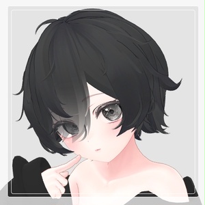 💙 J Hair ㅡ 【 VRChat Hair / 3Dヘア 】 - SweetCloud_3D - BOOTH