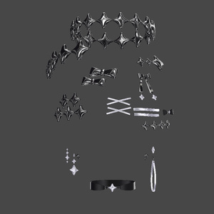 ️Bob hair With X-Pin - VRChat Hair / VRChat ヘア - SweetCloud_3D - BOOTH