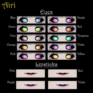 [18 Avatars] Izanami Eyes and MakeUp Textures - Kandake's Nest - BOOTH