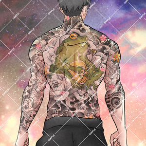[VROID] 入墨 Skin Tattoo カエルと鯉 - jekdigishop - BOOTH