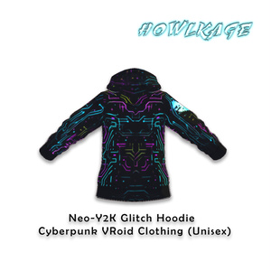 FREE VRoid Hoodie – MoonSigil Glowing Rune Techwear (VTuber Outfit ...