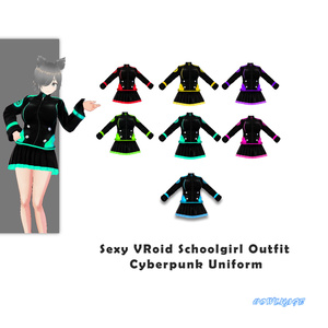 FREE VRoid Hoodie – MoonSigil Glowing Rune Techwear (VTuber Outfit ...