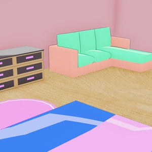 DL MMD Room Stage V2 PMX ( Original) DOWNLOAD - MMDPRO - BOOTH
