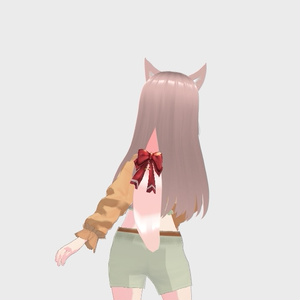 [VRoid Texture] Cat Tail, Ears, and Paw Set (Not Rigged Yet ...