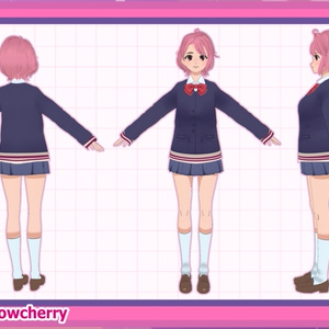 ブルーアーカイブ - 水着 シロコ 3Dモデル - Blue Archive Swimsuit Shiroko VRChat VRM MMD ...