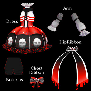 Lace up head dress【VRChat想定】 - MS宇宙貿易社 - BOOTH