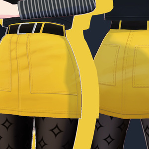 [VROID] Women's complete emo outfit | Skirt+shirt+boots+glasses ...