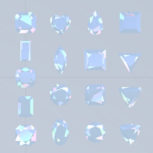 【VRchat想定マテリアル40種セット】Unity用 宝石・貴金属・パール ジュエリーシャイナー - LOVE＆JEWEL -VRジュエリー ...