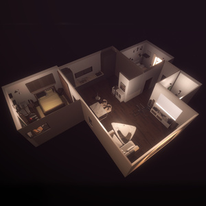 [VRC World] Mono Beige Room - UModeler - BOOTH