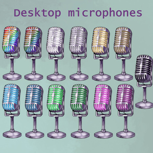2D microphone [Free Vtuber asset] - storytaker - BOOTH