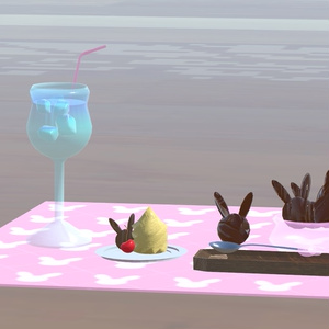 オリジナル3Dモデル 『サンタ帽子 * Santa-hat』VRChat * cluster - fragment of time - BOOTH