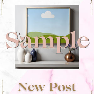SNS用テンプレート (1080px × 1080px) ヴィンテージ風＆ウッド調 - fairyblue-maid - BOOTH