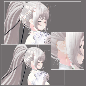 [VRC] Flower Tiara / 花ティアラ - Violet - BOOTH