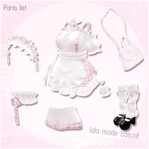 【8アバター対応】Back lace up classic【VRChat想定】 - Lala à la made - BOOTH