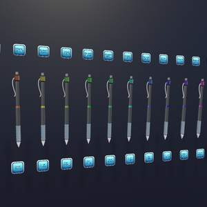 [VRChat インテリア] QvPen差し替えモデル Glass Screw Pen - XOR - BOOTH