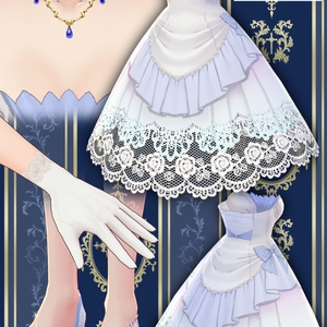 【VRoid用衣装テクスチャ】セクシーチャイナドレスコーデ - Ryuki's BOOTH - BOOTH