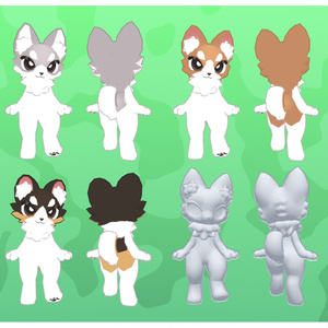 Floppy the Bunny VRChat Kemono Furry Avatar - drawforfood - BOOTH