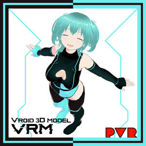 Original 3D vrm model (Ru) VRChat/Vtuber - PixeledVR - BOOTH