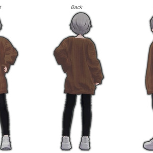 ルーズシルエットの黒セットアップ - kdrn - BOOTH