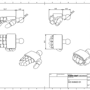Sumisu Designers HAND ver01 L size - SUMISU CRAFT！ - BOOTH