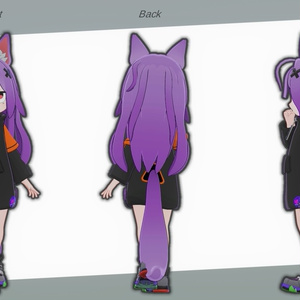 【るるこ対応】アレンジ前髪セット【3Dモデル】 - neko - BOOTH