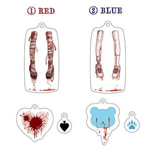 開けたら血まみれミニレターセット - Citro Rium - BOOTH